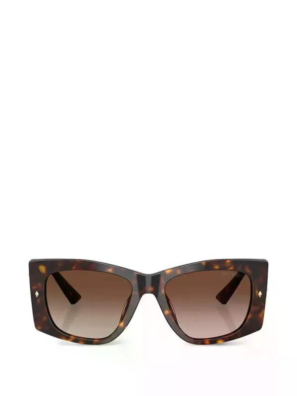 JIMMY CHOO Gabi Logo Sunglasses - Brown