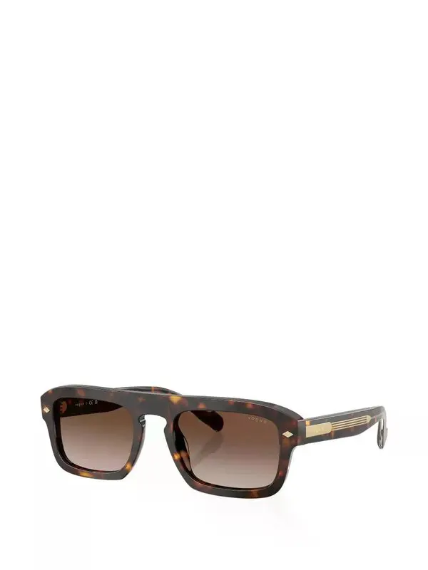 VOGUE EYEWEAR Tortoiseshell Effect Rectangle Frame Sunglasses