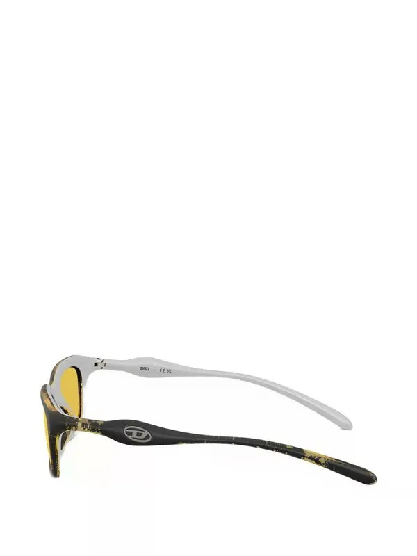 DIESEL® Rectangle Frame Sunglasses