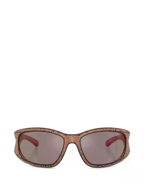 DIESEL® Cut-out Rectangle-frame Sunglasses
