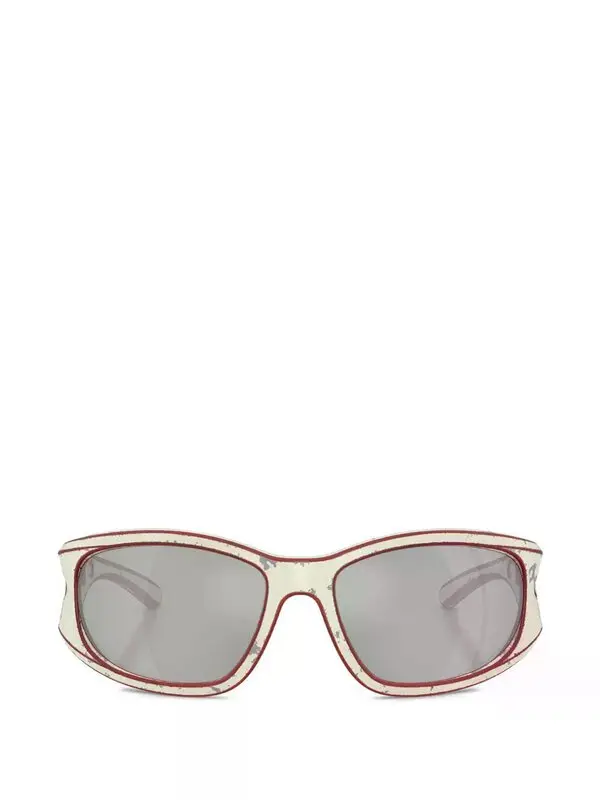 DIESEL® Geometric Frame Sunglasses - Neutrals