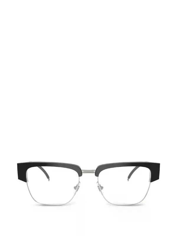 DIESEL® Logo Plaque Square-frame Glasses