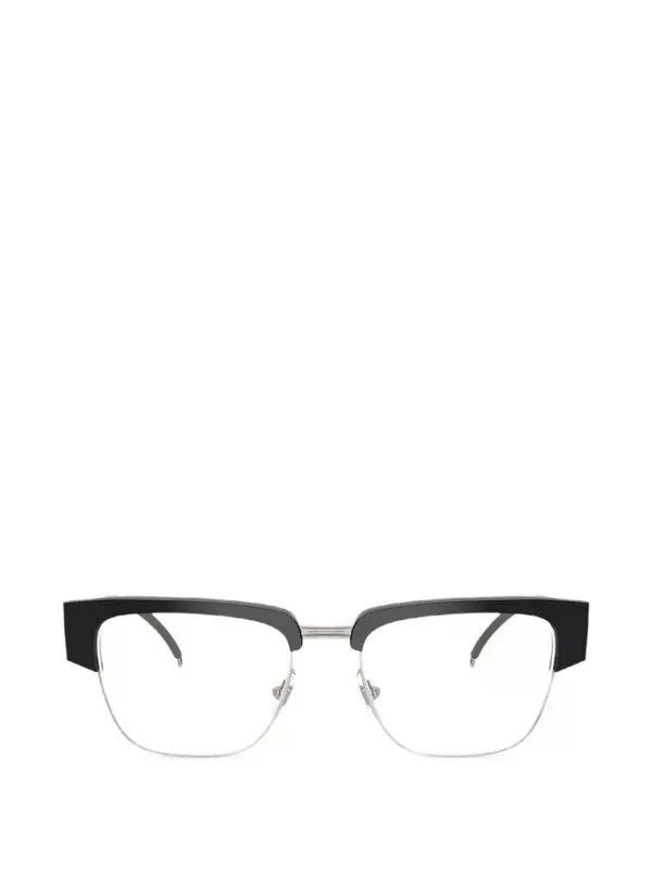 DIESEL® Logo Plaque Square-frame Glasses - Black