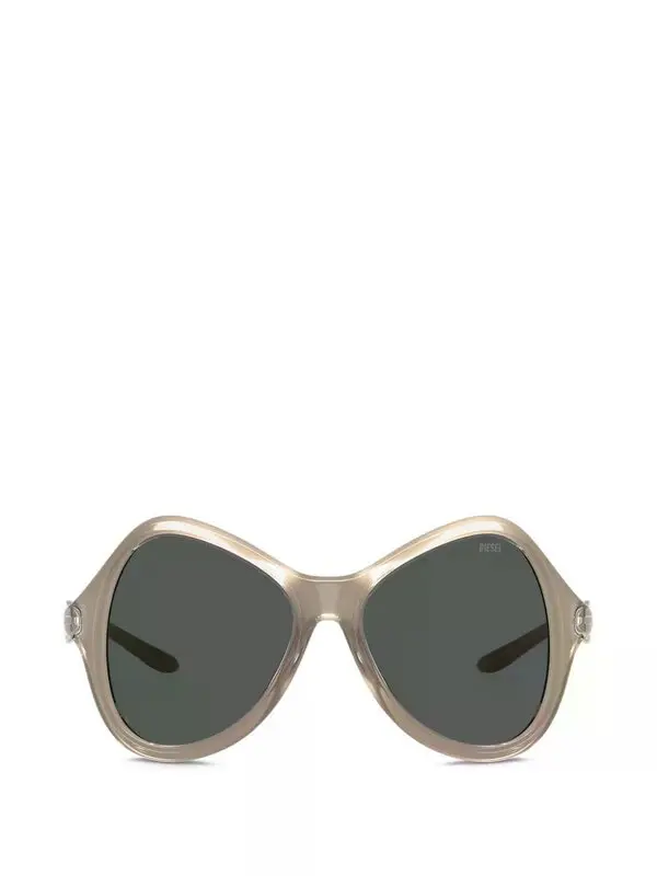 DIESEL® Geometric Frame Sunglasses
