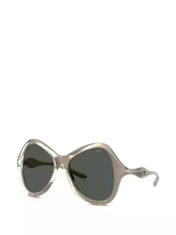 DIESEL® Geometric Frame Sunglasses