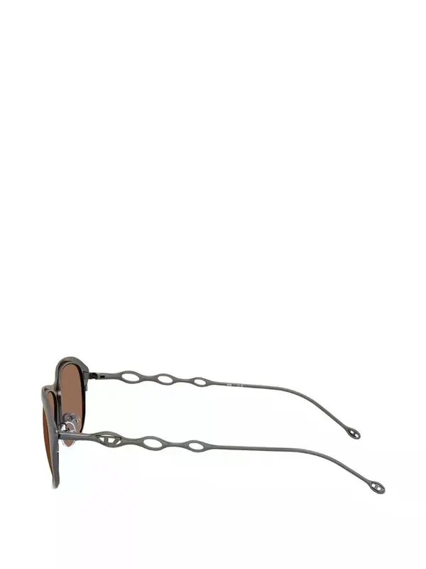 DIESEL® Oval Frame Cutout Sunglasses