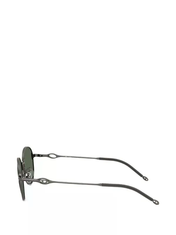DIESEL® Round Frame Logo Detail Sunglasses