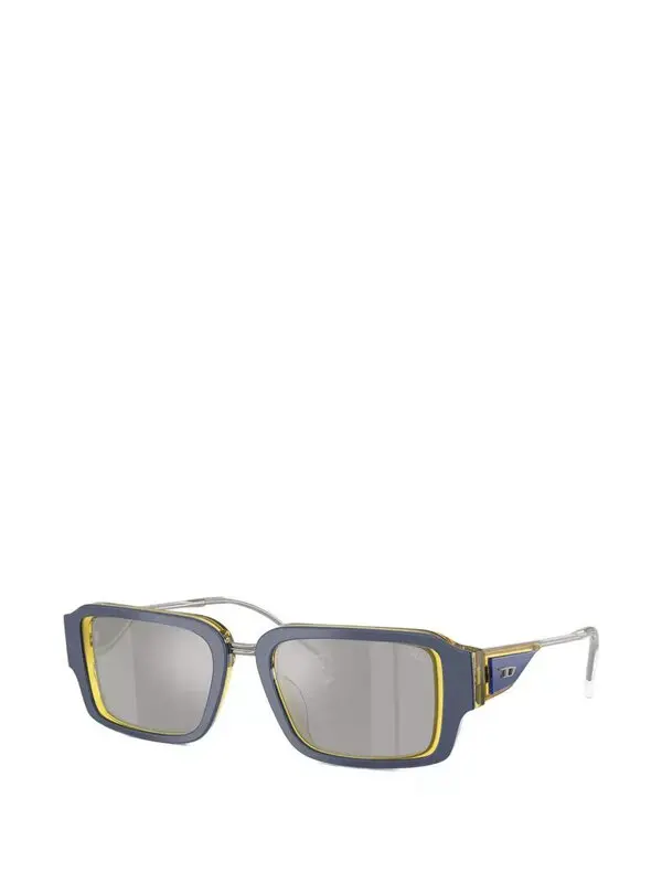 DIESEL® Rectangle Frame Sunglasses
