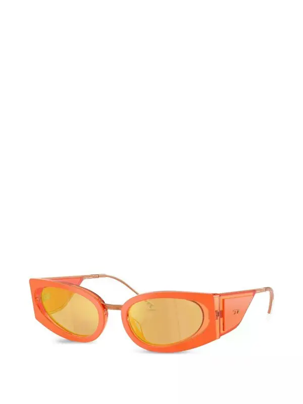 DIESEL® Geometric Frame Sunglasses