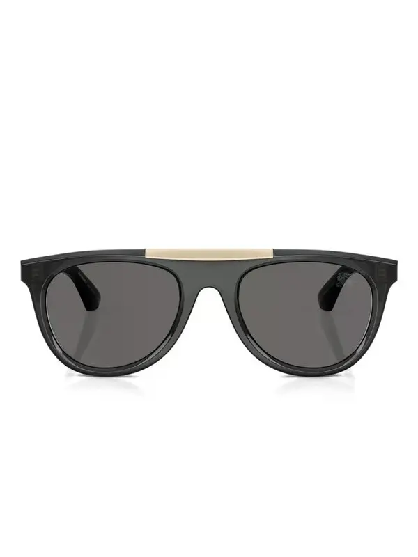 Burberry Pilot-frame Sunglasses With Gold-tone Detail