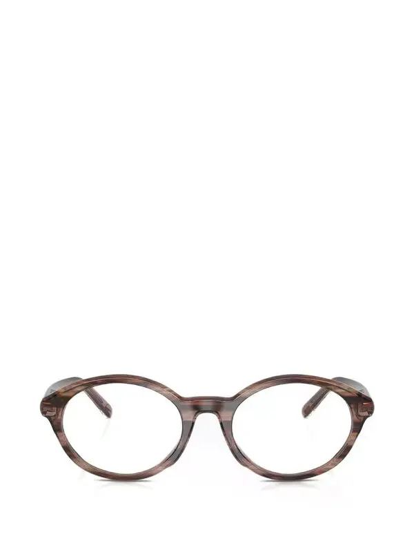 DIESEL® Striated Round-frame Eyeglasses