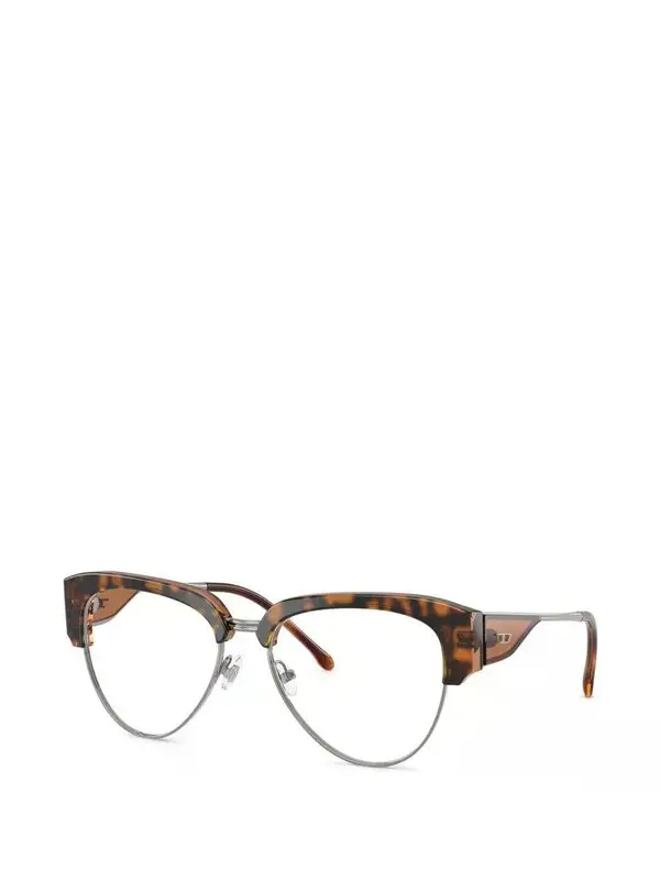 DIESEL® Tortoiseshell-effect Cat-eye Glasses