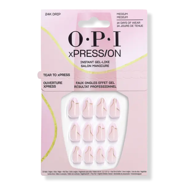 OPI Xpress/on 24k Drip Press On Nails - One-color