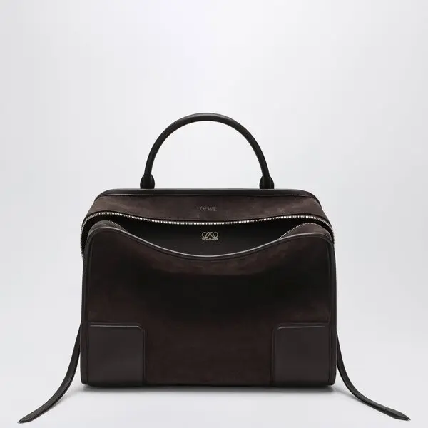 Loewe Large Suede Amazona 180 Bag - Brown