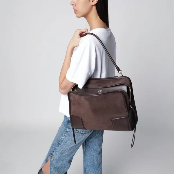 Loewe Large Suede Amazona 180 Bag