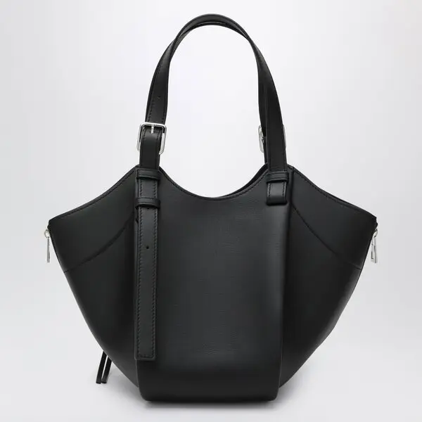 Loewe Calfskin Leather Hammock Flip Bag - Black