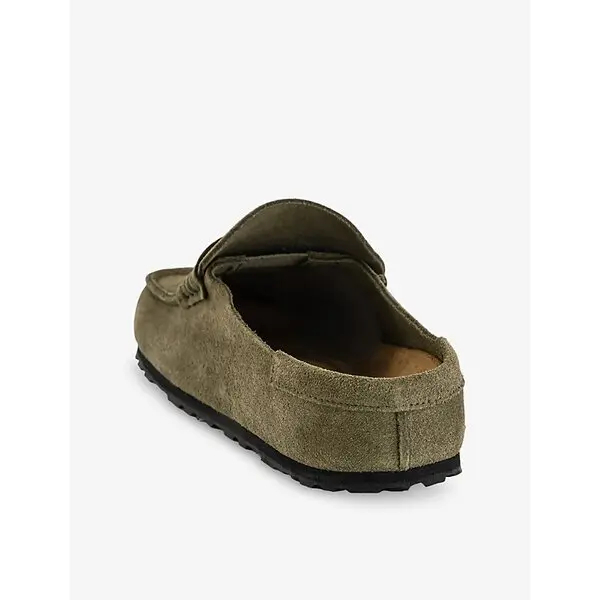 BIRKENSTOCK Naples Suede Clogs - Thyme