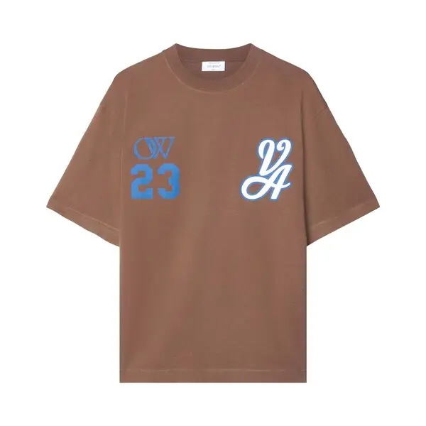 Off-White 23 Varsity Skate Long-sleeve Tee 'rain Drum - Brown