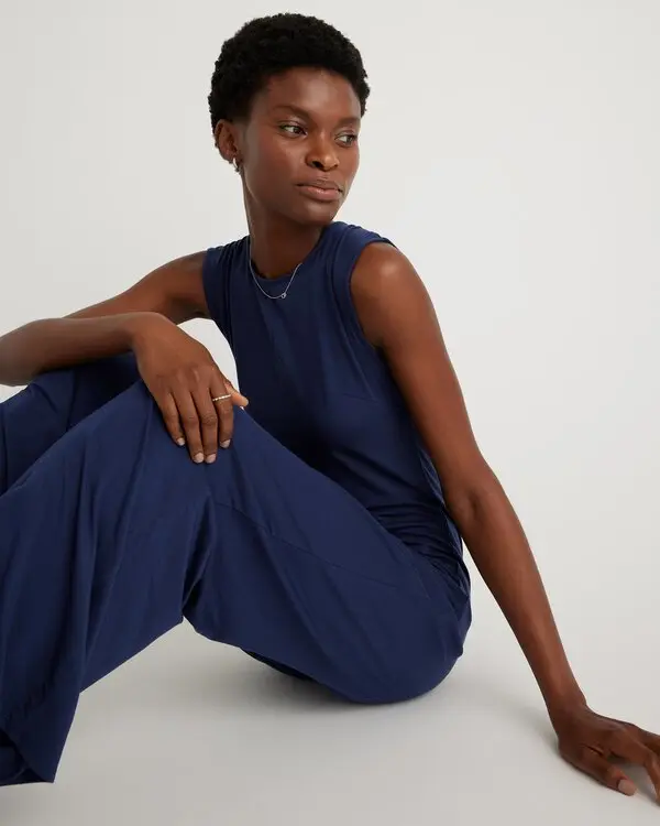 Quince Tencel Jersey Tank Top Jumpsuit