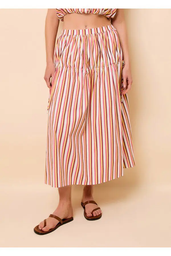 Solid & Striped Ivy Skirt Poplin Symi - Stripe