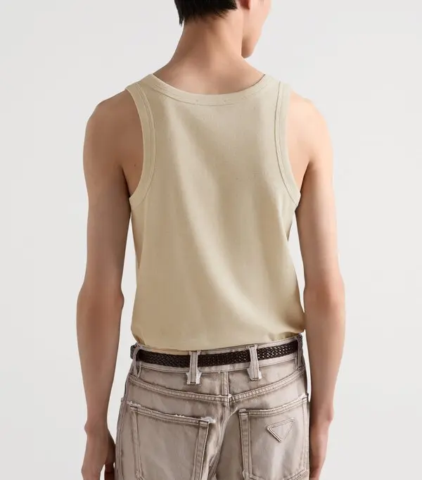 Prada Cotton Triangle Tank Top
