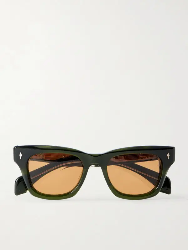 JACQUES MARIE MAGE Dealan Acetate Sunglasses - Green