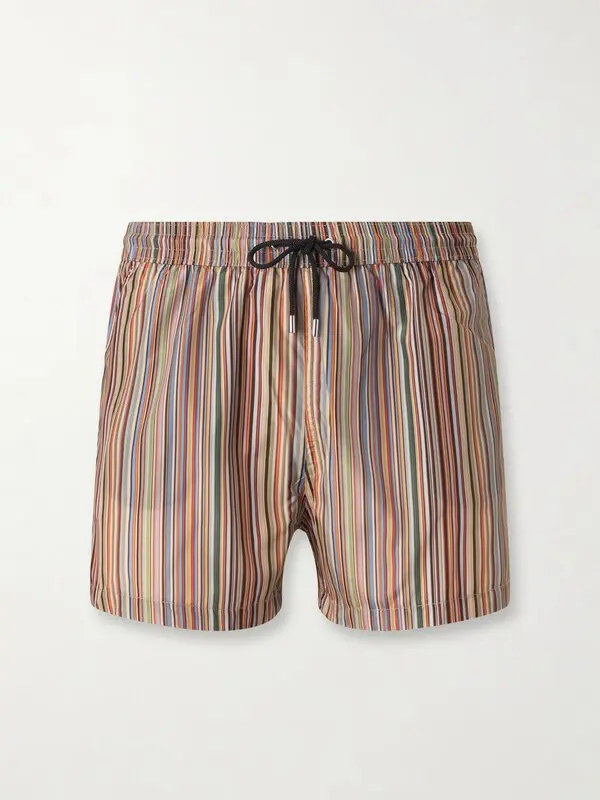 Paul Smith Striped Swim Shorts - Red