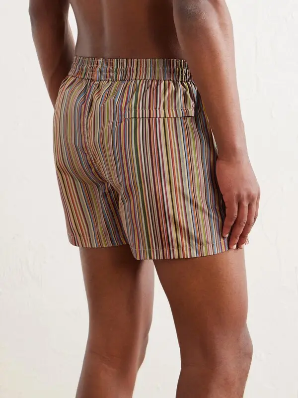 Paul Smith Striped Swim Shorts - Red