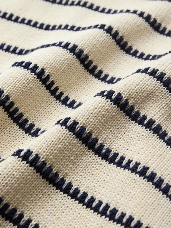 Folk Striped Cotton Sweater