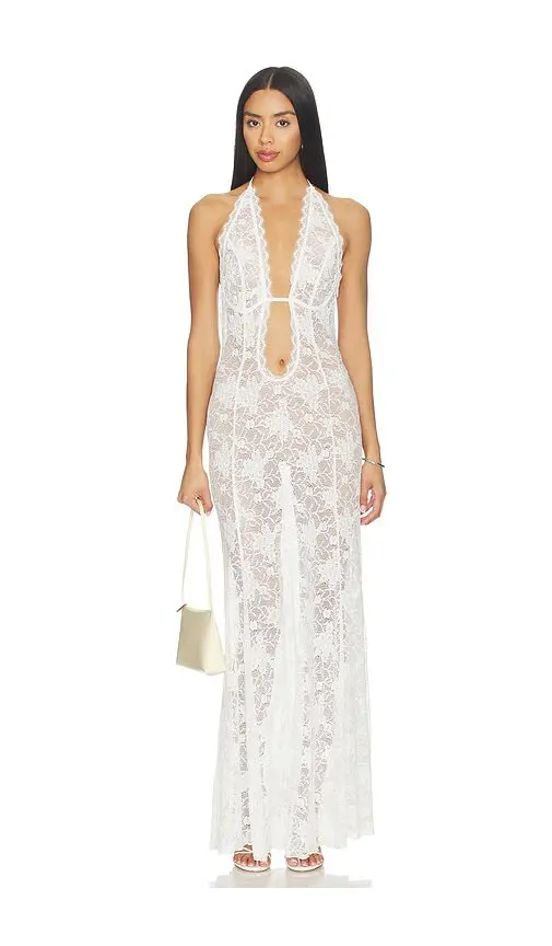 Superdown Meelinah Lace Maxi Dress - White