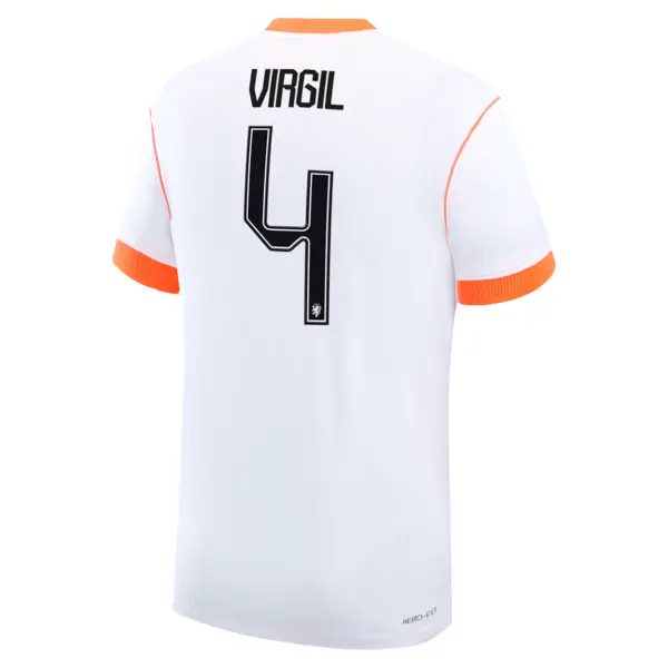Nike Virgil Van Dijk Netherlands National Team 2026 Match Away Dri-fit Adv Soccer Jersey - White