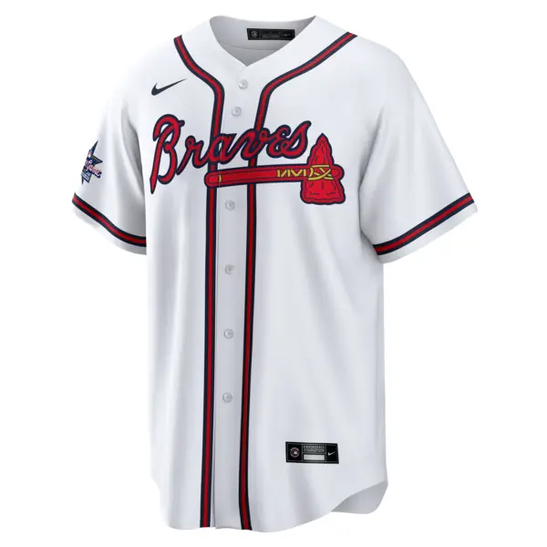 Nike Deion Sanders Atlanta Braves Retired Mlb Replica Jersey - White