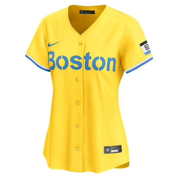 Nike Boston Red Sox City Connect Dri-fit Mlb Limited Jersey - Yellow