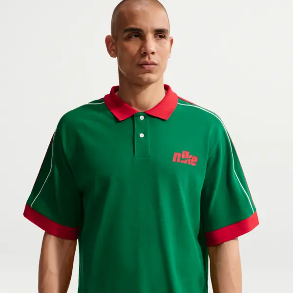 Nike Sportswear Club Oversized Short-sleeve Polo - Green