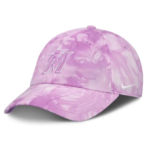Nike Miami Marlins Club Mlb Adjustable Hat - Pink