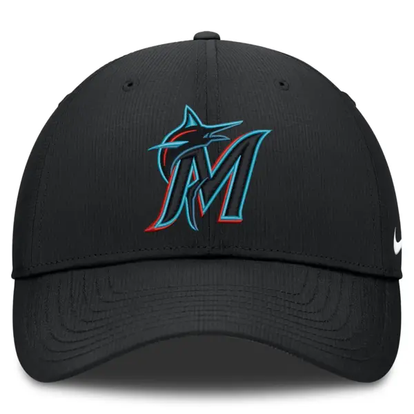 Nike Miami Marlins Club Dri-fit Mlb Adjustable Hat