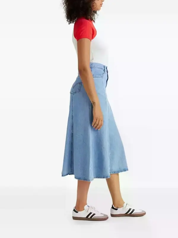 LEVI'S Panelled Denim Midi Skirt