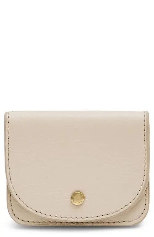 AIMEE Pucker Up Leather Wallet - Limestone