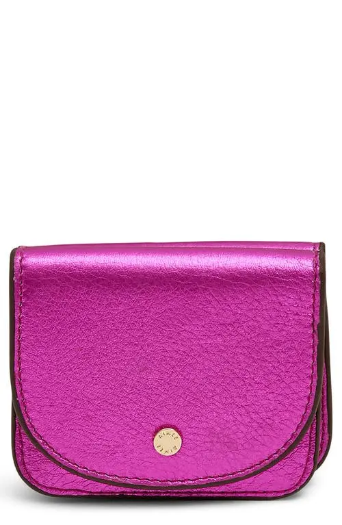 AIMEE Pucker Up Leather Wallet - Metallic Sangria