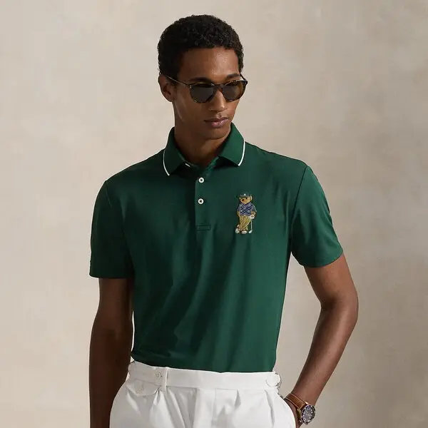 Ralph Lauren Tailored Fit Polo Bear Polo Shirt - Moss Agate