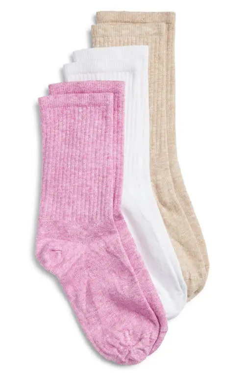 Hue 3-pack Assorted Crew Socks - Crocus Pack