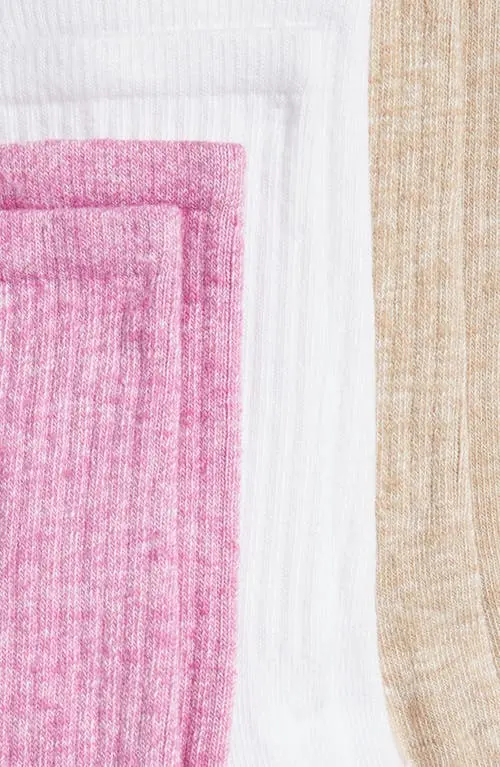 Hue 3-pack Assorted Crew Socks - Crocus Pack