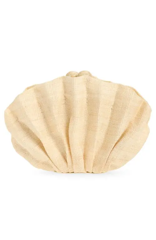 Poolside The Origami Scallop Clutch - Sand