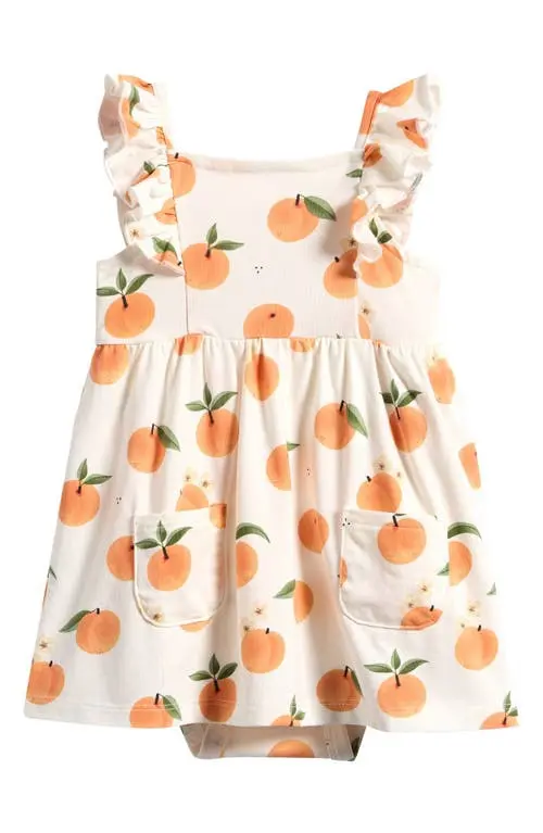 PETIT LEM Organic Cotton Peaches Bodysuit - Off White