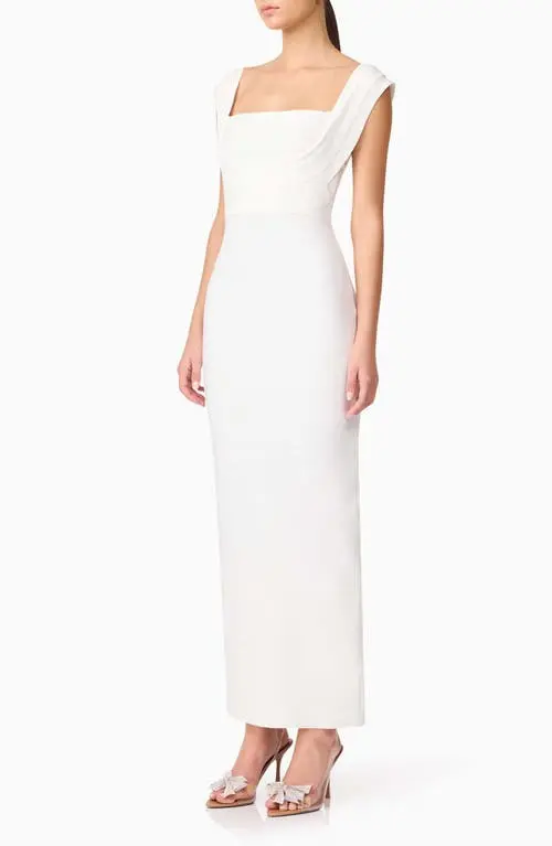 ELLIATT Fiona Square Neck Column Gown