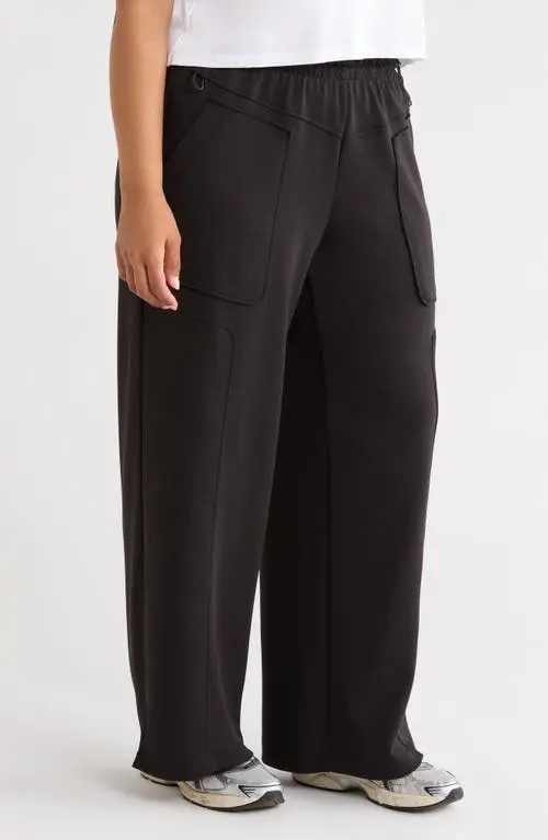 Wit & Wisdom Yoke Detail Wide Leg Scuba Pants