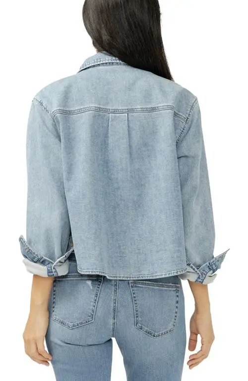 SILVER JEANS CO. Lightweight Knit Denim Shirt
