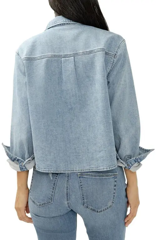 SILVER JEANS CO. Lightweight Knit Denim Shirt