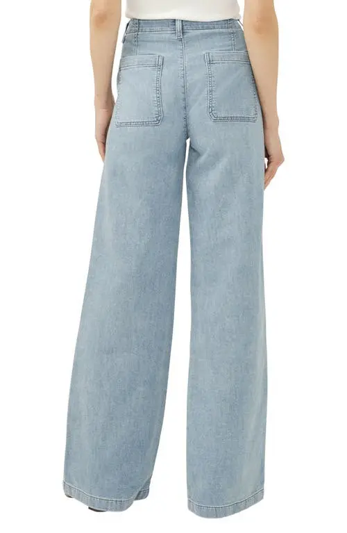SILVER JEANS CO. Lightweight Wide Leg Knit Denim Pants