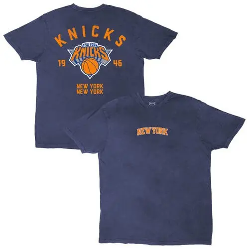 STADIUM ESSENTIALS New York Knicks Distressed Graphic T-shirt - Blue